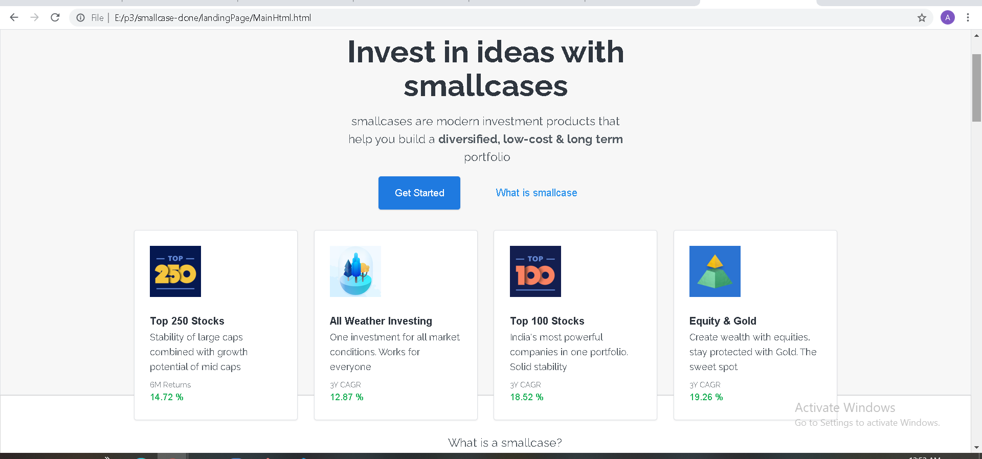 GitHub - anandKmrSharma/smallcase: Smallcase is the website where users can buy stocks and ...