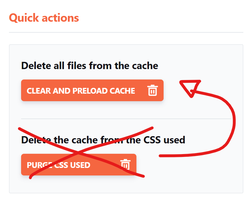 Merge the button "Clear Used CSS" into the global "Clear Cache" button · Issue #6172 · wp-media ...