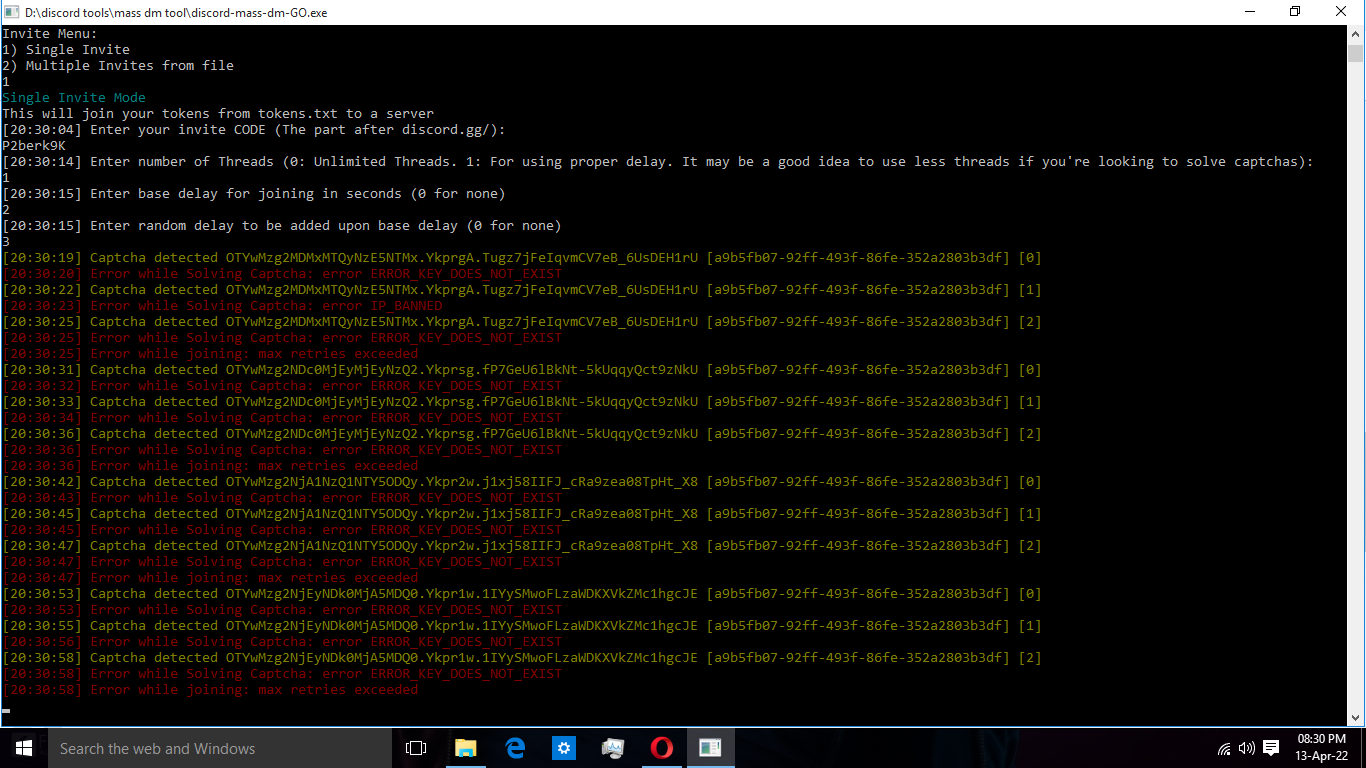 dm tool not connecting with config.yml file · Issue #507 · V4NSH4J/discord-mass-DM-GO · GitHub