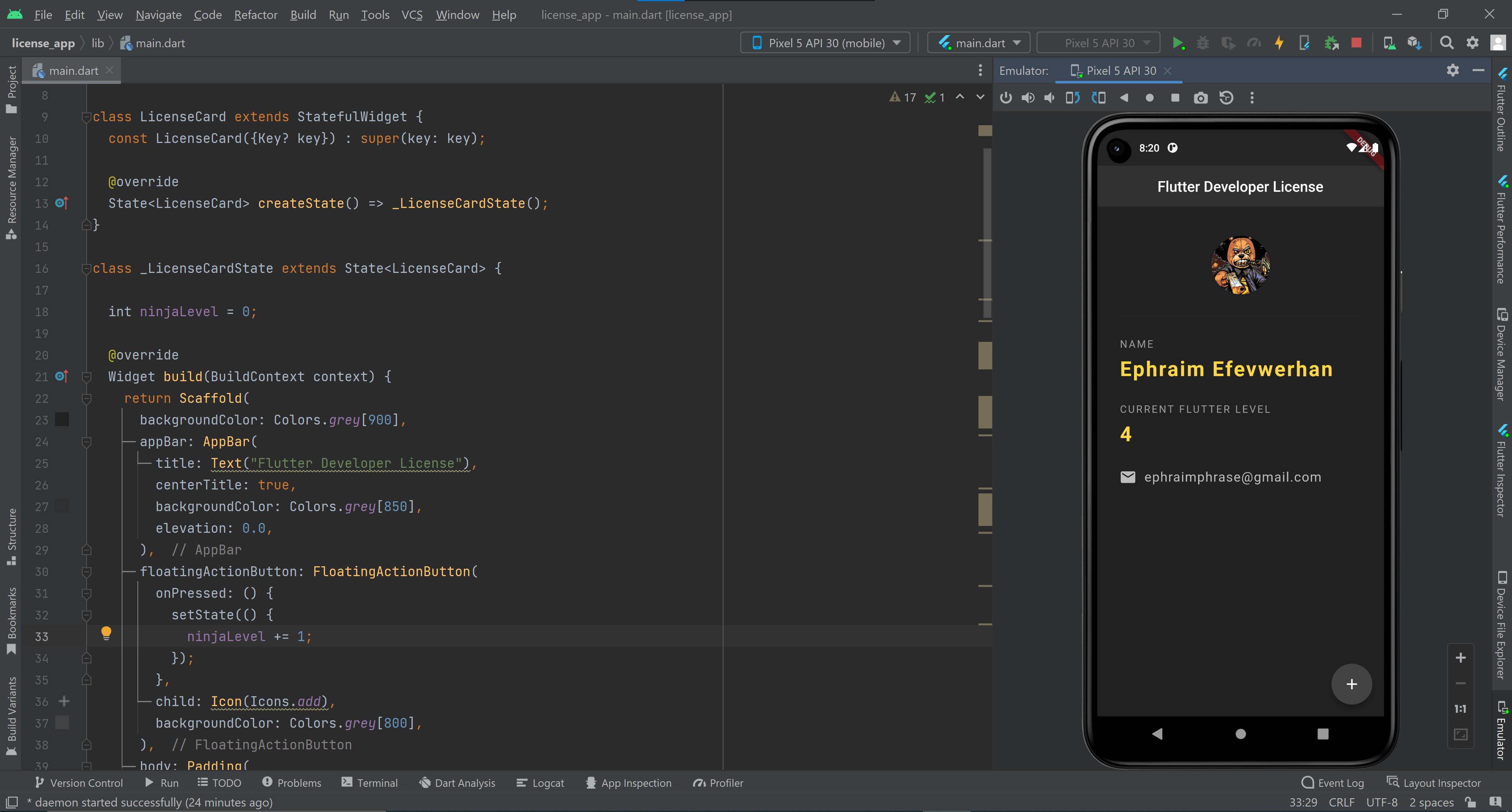 GitHub - ephraimphrase/Flutter-License-app: A simple flutter application