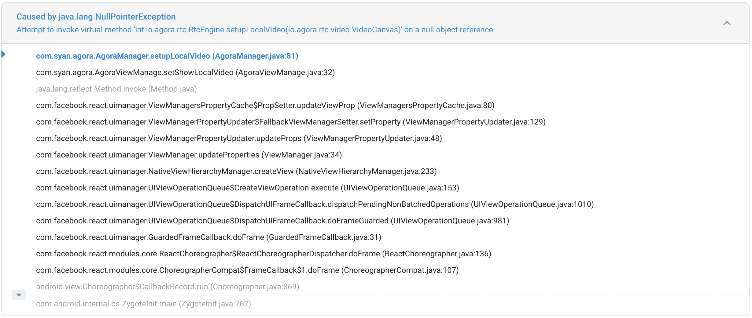[bug] Fatal Exception Com Facebook React Bridge Jsapplicationillegalargumentexception · Issue