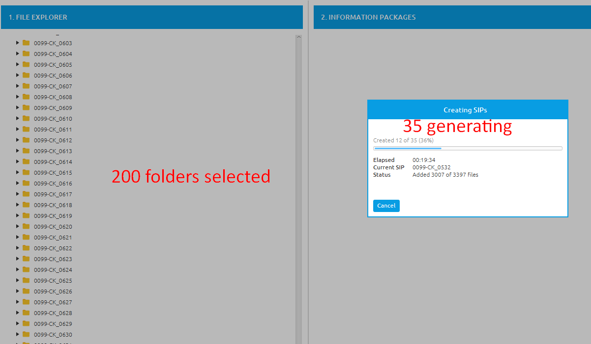 Roda In Limited Sip Creation Capacity · Issue 27 · Automatic Ingest Digital Archivesscala