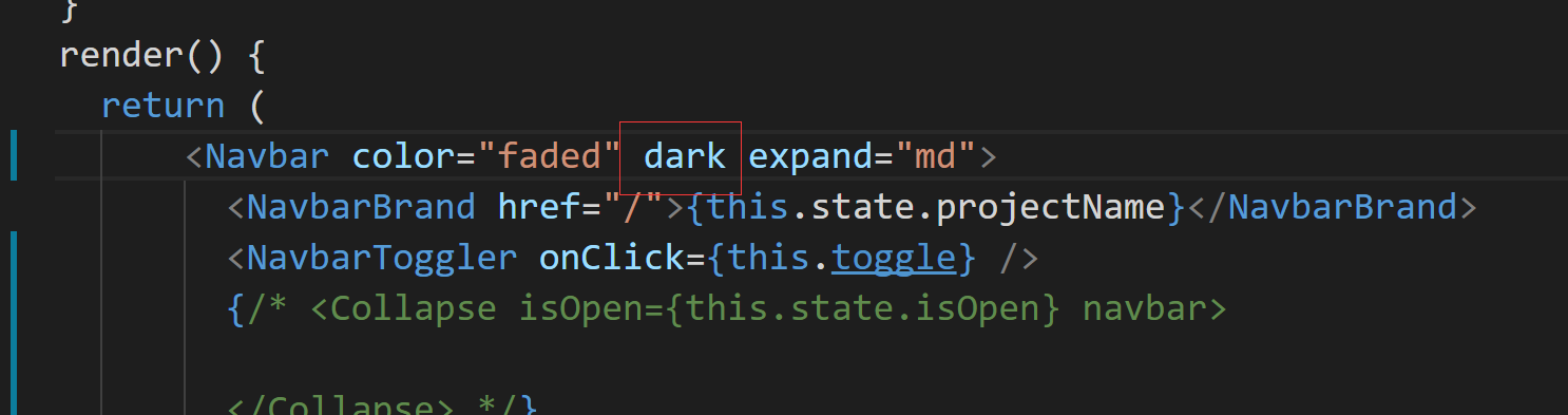 Props Dark S Type Of Navbar Is A Bug · Issue 646 · Reactstrap Reactstrap · Github