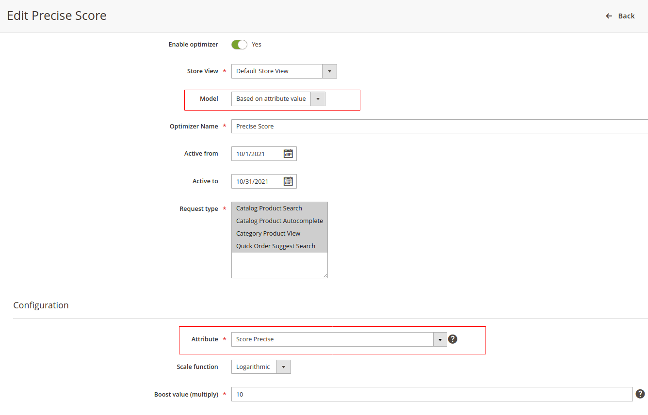 Search is stopped working on frontend after selecting "Based on attribute value" from model ...