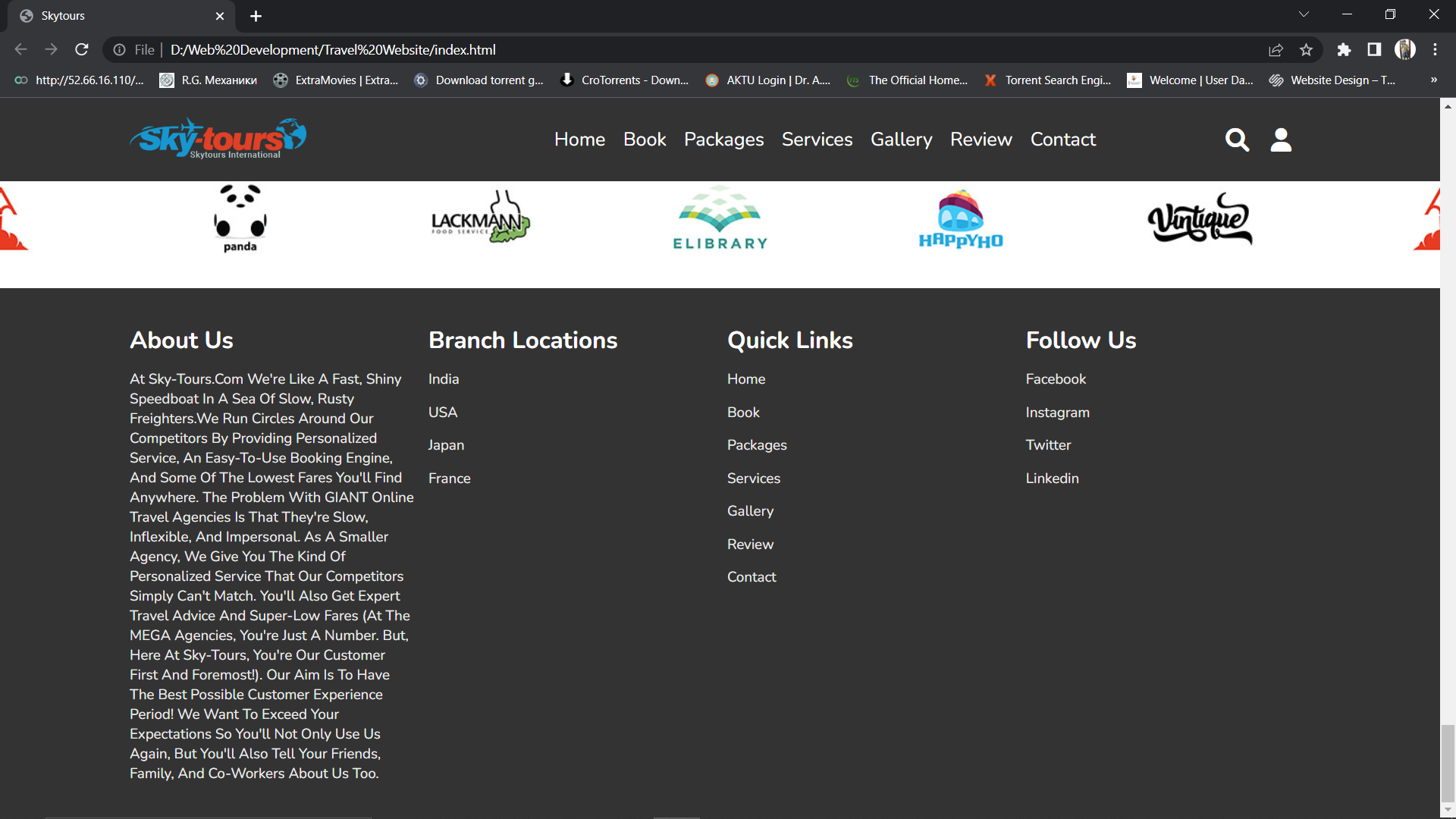 GitHub - Achint2103/Travel-Website