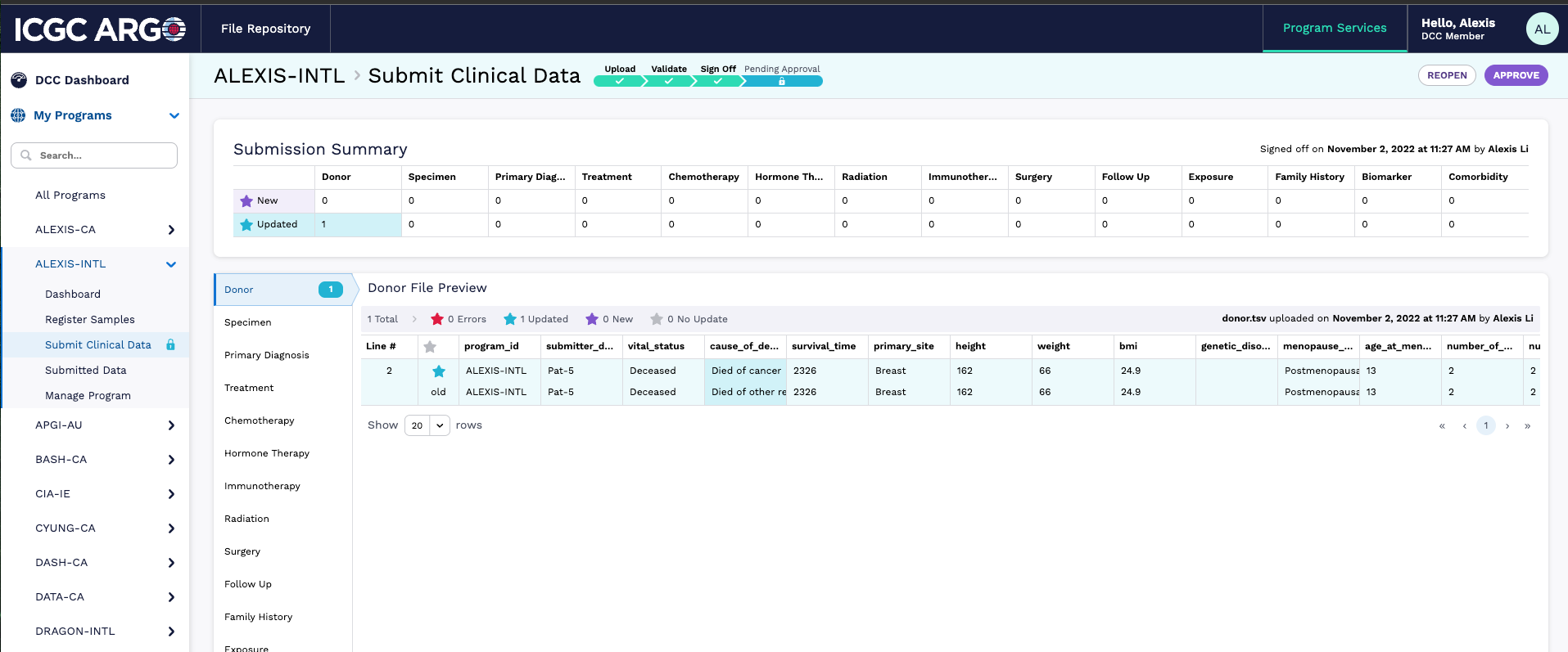 Allow Updates On Sample Registration · Issue 2434 · Icgc Argoplatform Ui · Github
