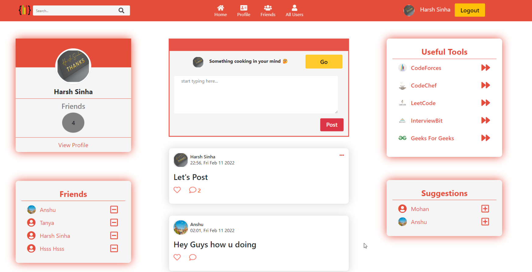 GitHub - ansusharma/Codeial