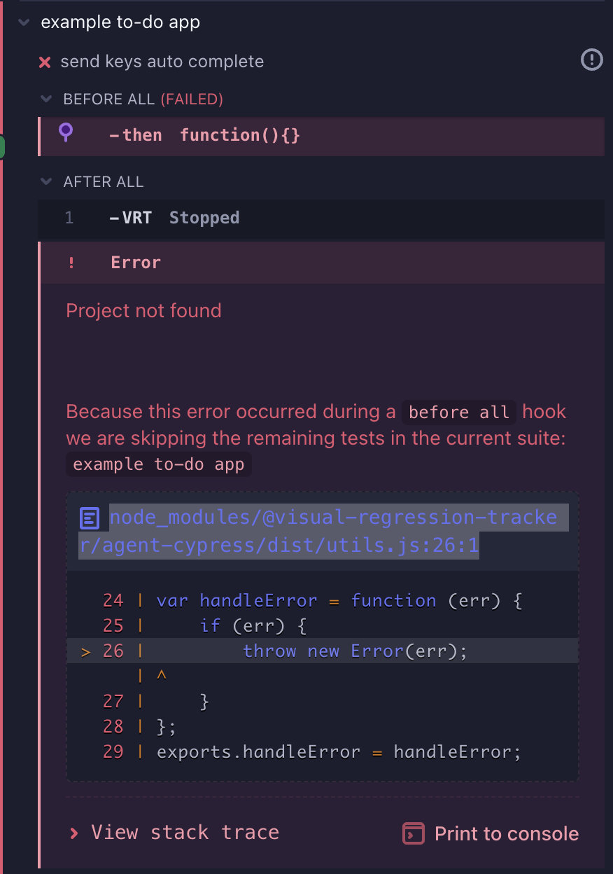 Before method giving "project not found" error I can't find any solution. · Issue #393 · Visual ...