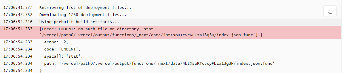 Please help me with this bug, I don't have any clue!! · vercel vercel ...