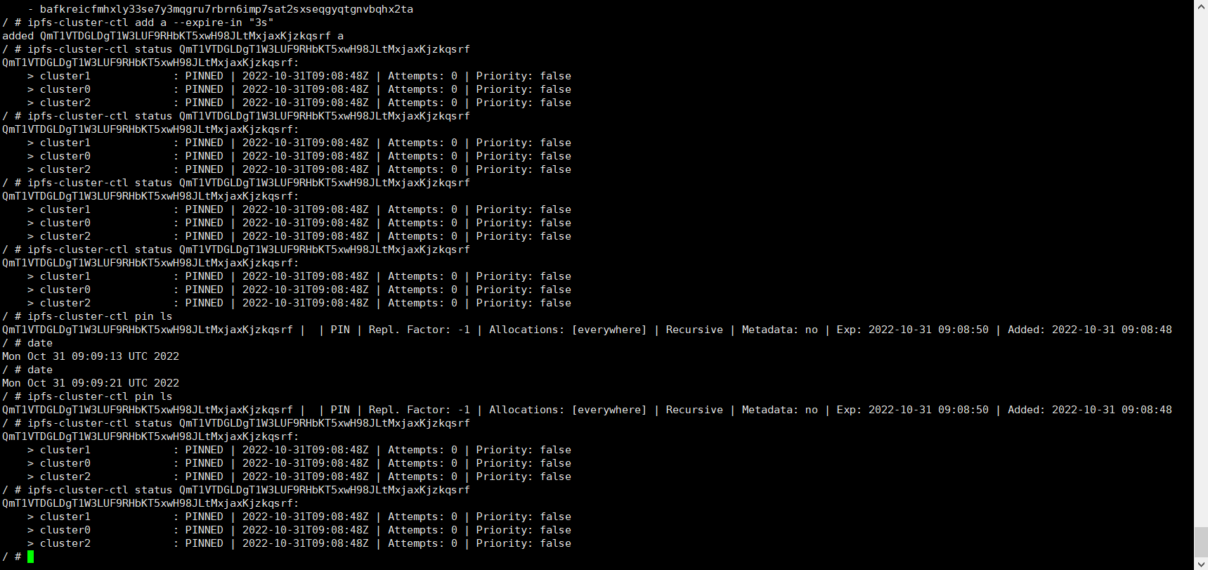 Expire In Doesnt Work · Issue 1790 · Ipfs Clusteripfs Cluster · Github 9510