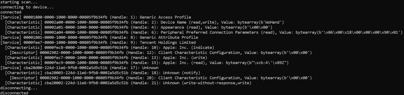 All characteristics unreadable · Issue #165 · OpenWonderLabs/SwitchBotAPI · GitHub