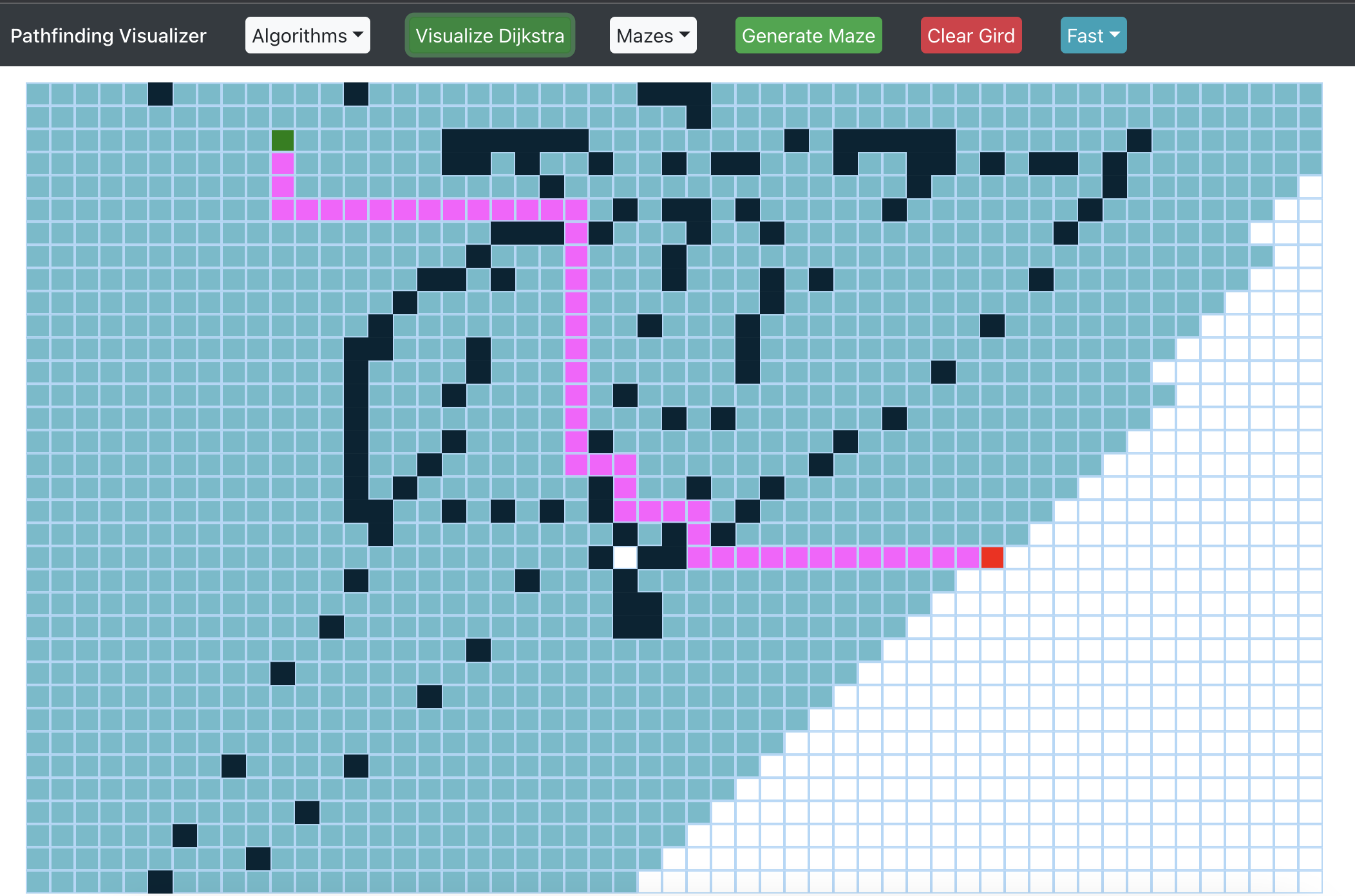 GitHub - chinmayagarwal03/Pathfindfing-Visualizer