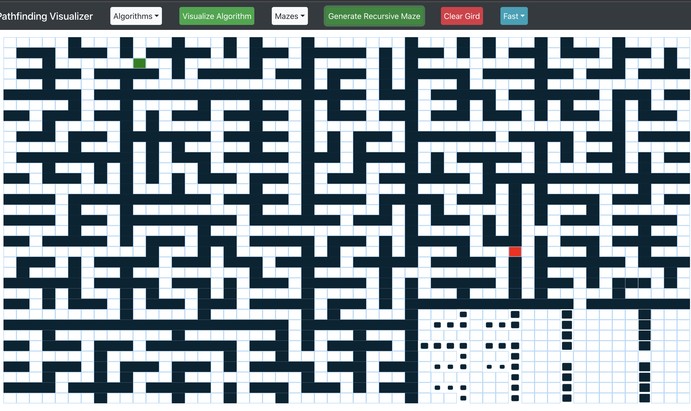 GitHub - chinmayagarwal03/Pathfindfing-Visualizer