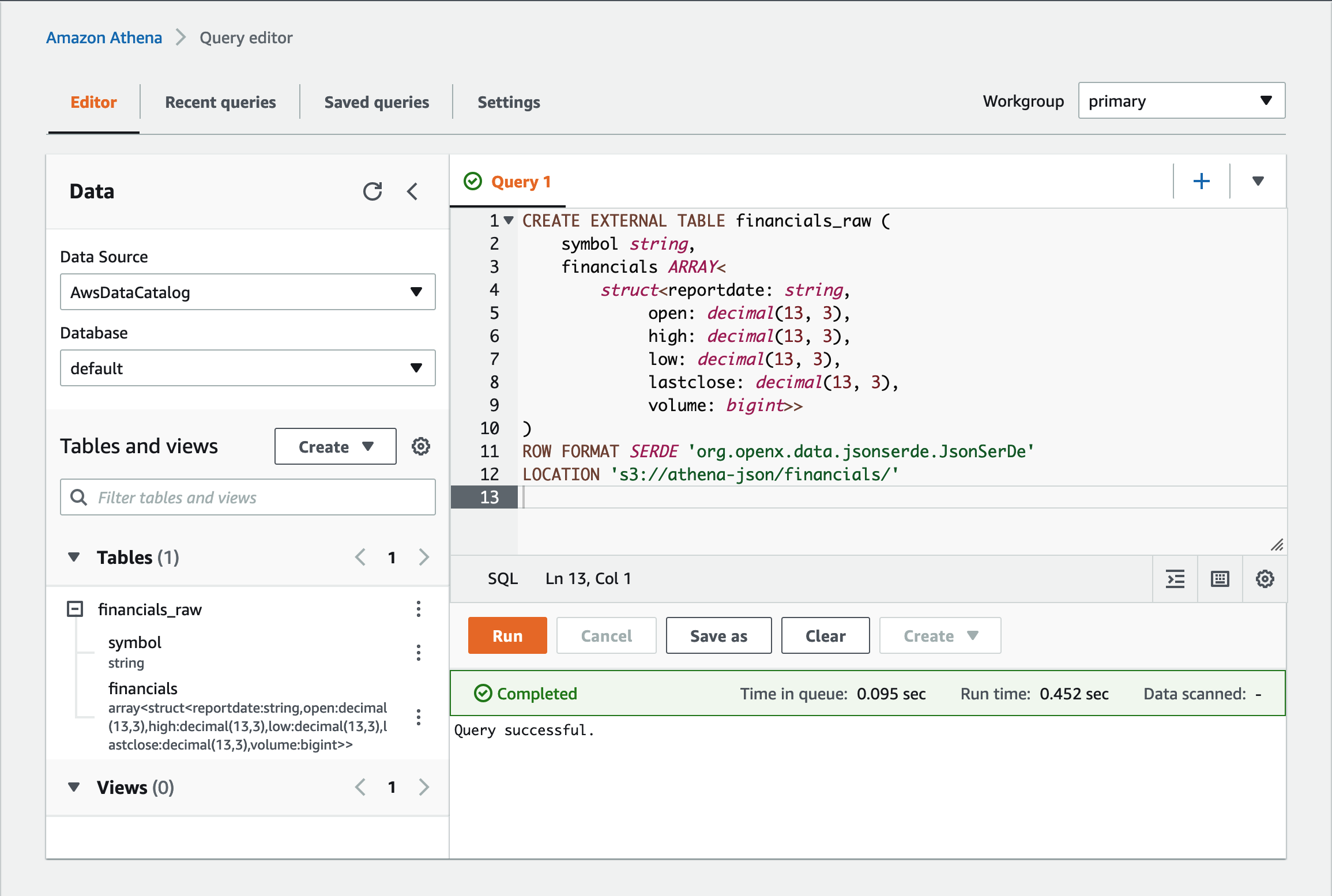 Display Schemas On Sidebar Sort Of Like How Amazon Athena Console Does 