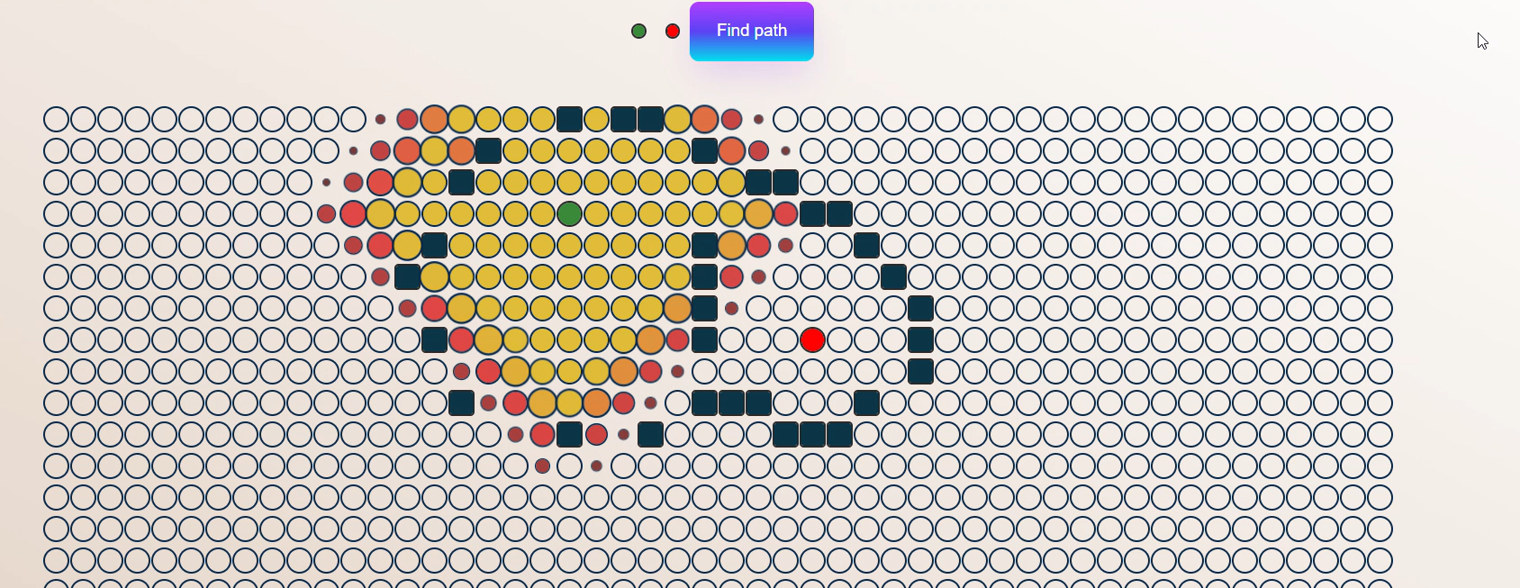 GitHub - HarshaSiriki/pathfinder: Web App for visualizing how to find a path from start node to ...