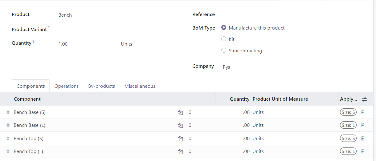 [BUG][16.0] MRP: Variant-specific operations not applied with kit child BOM · Issue #127038 ...