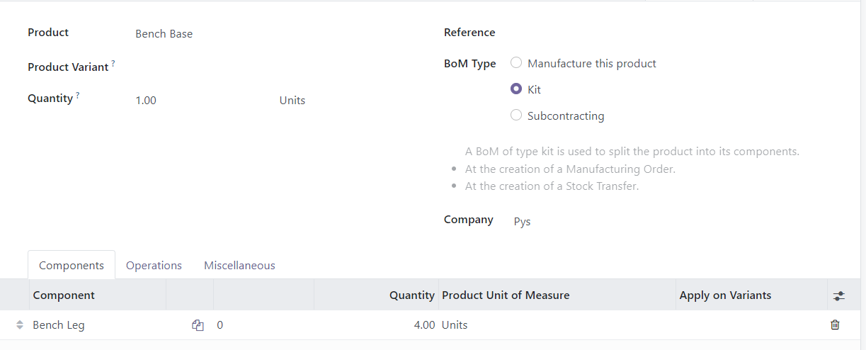 [BUG][16.0] MRP: Variant-specific operations not applied with kit child BOM · Issue #127038 ...