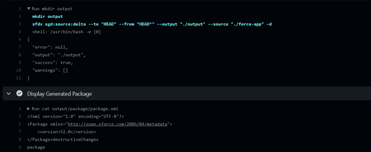 package.xml not generating anything in GitHub actions VM · Issue #225 · scolladon/sfdx-git-delta ...