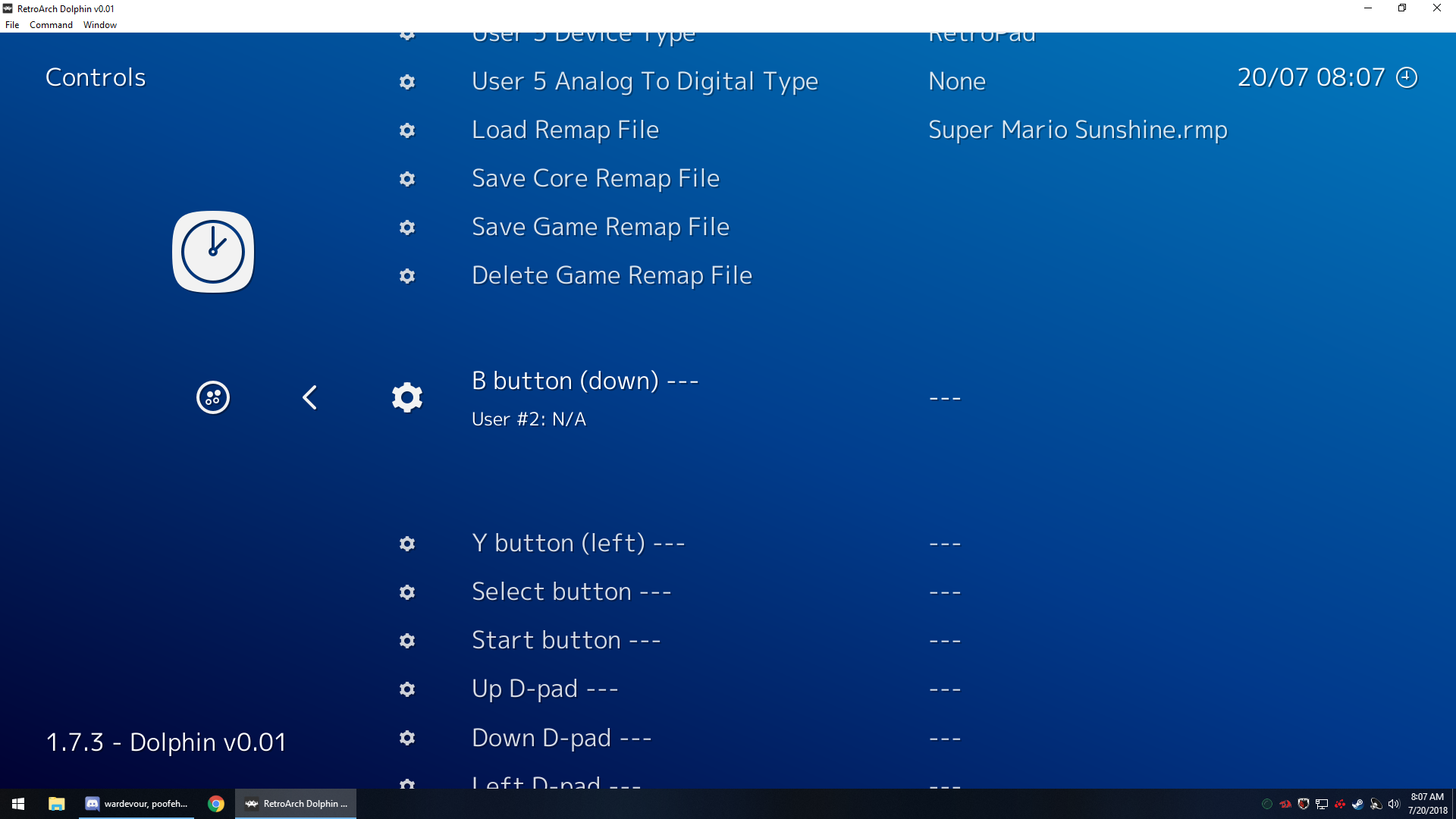 (Input) Cannot change core controls until changing device type · Issue #7005 · libretro ...