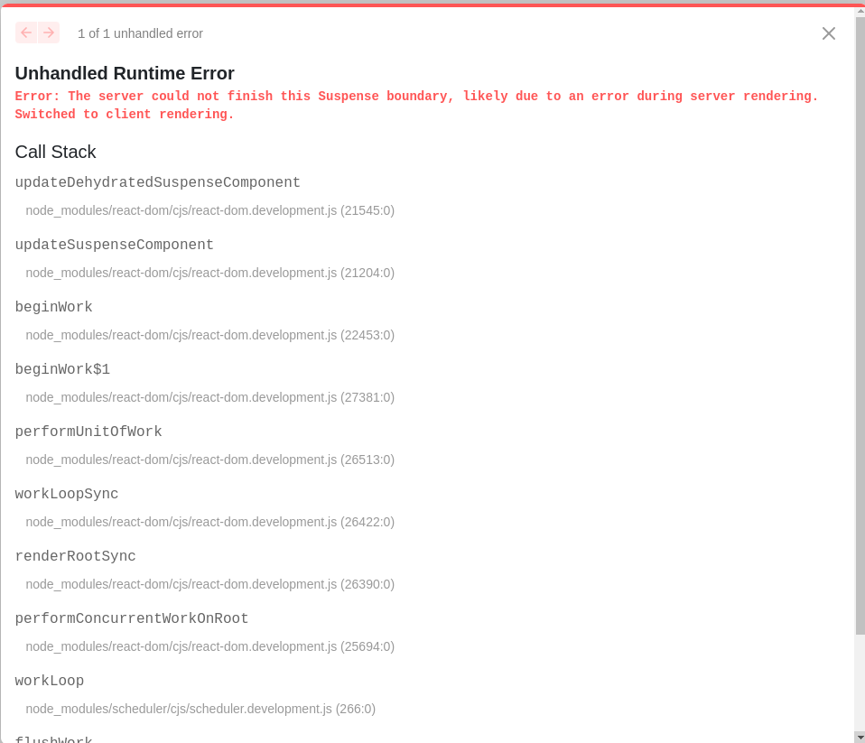use of suspense breaks functioning of useSWR hook · Issue #37060 · vercel/next.js · GitHub