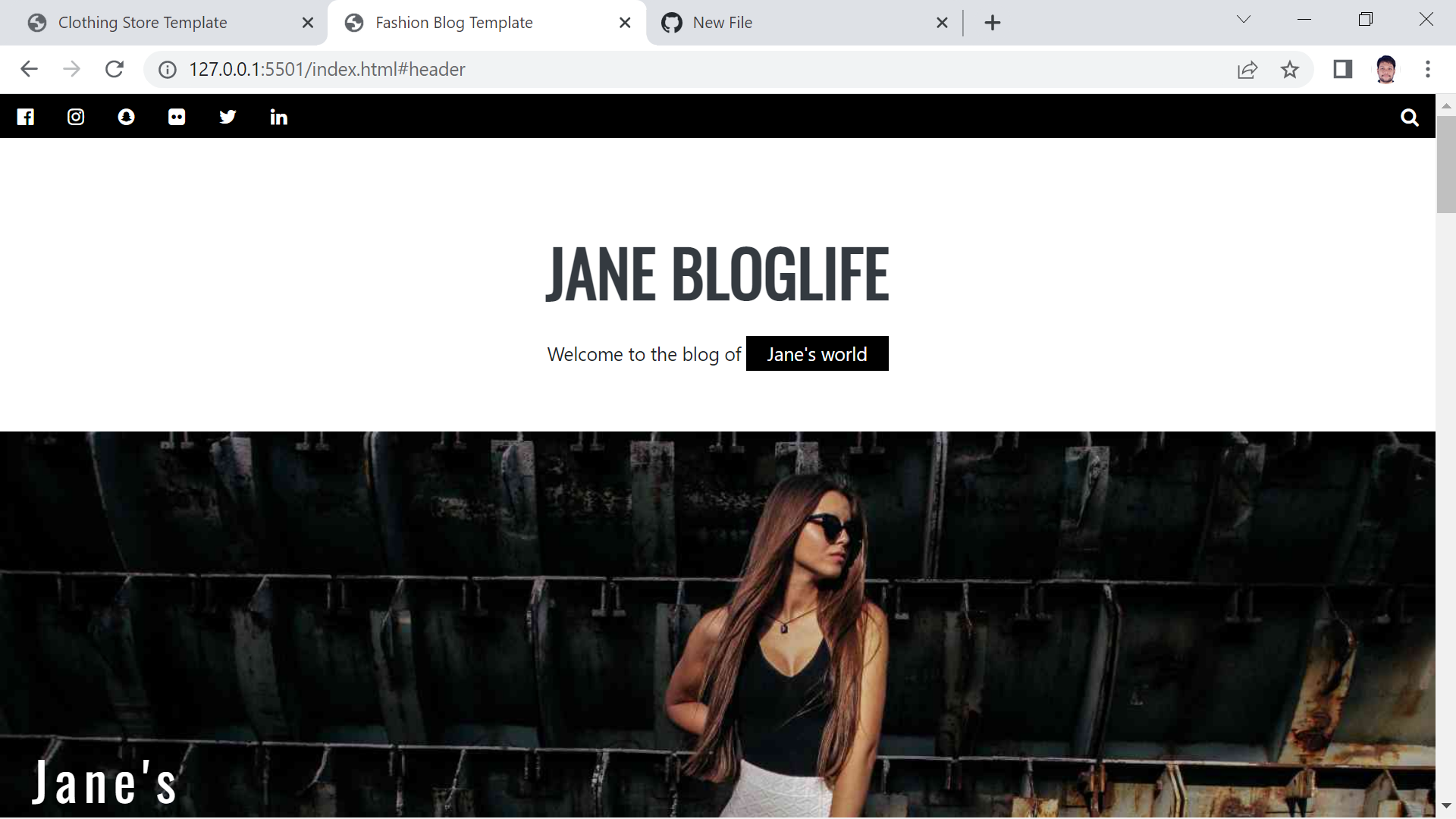 GitHub - abhishekp2917/fashion_blog_template: This is the fashion blog ...