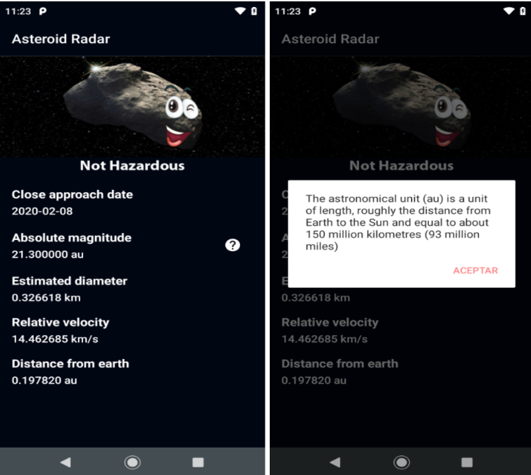GitHub - MohamedElgohary88/Asteroid_Radar: Asteroid Radar is an app to view the asteroids ...