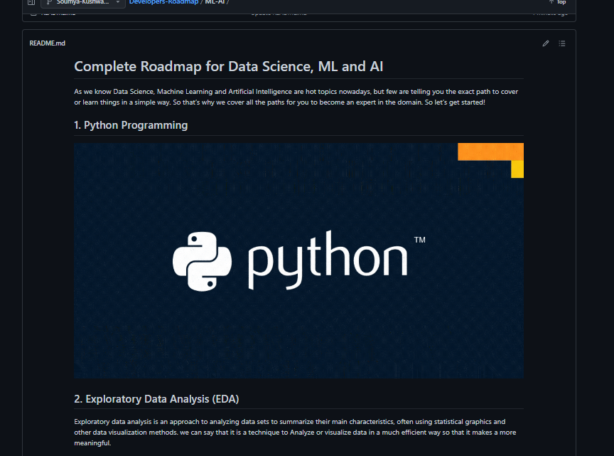 Added DS-ML-AI Roadmap by Soumya-Kushwaha · Pull Request #53 · BuildersChain/Developers-Roadmap ...