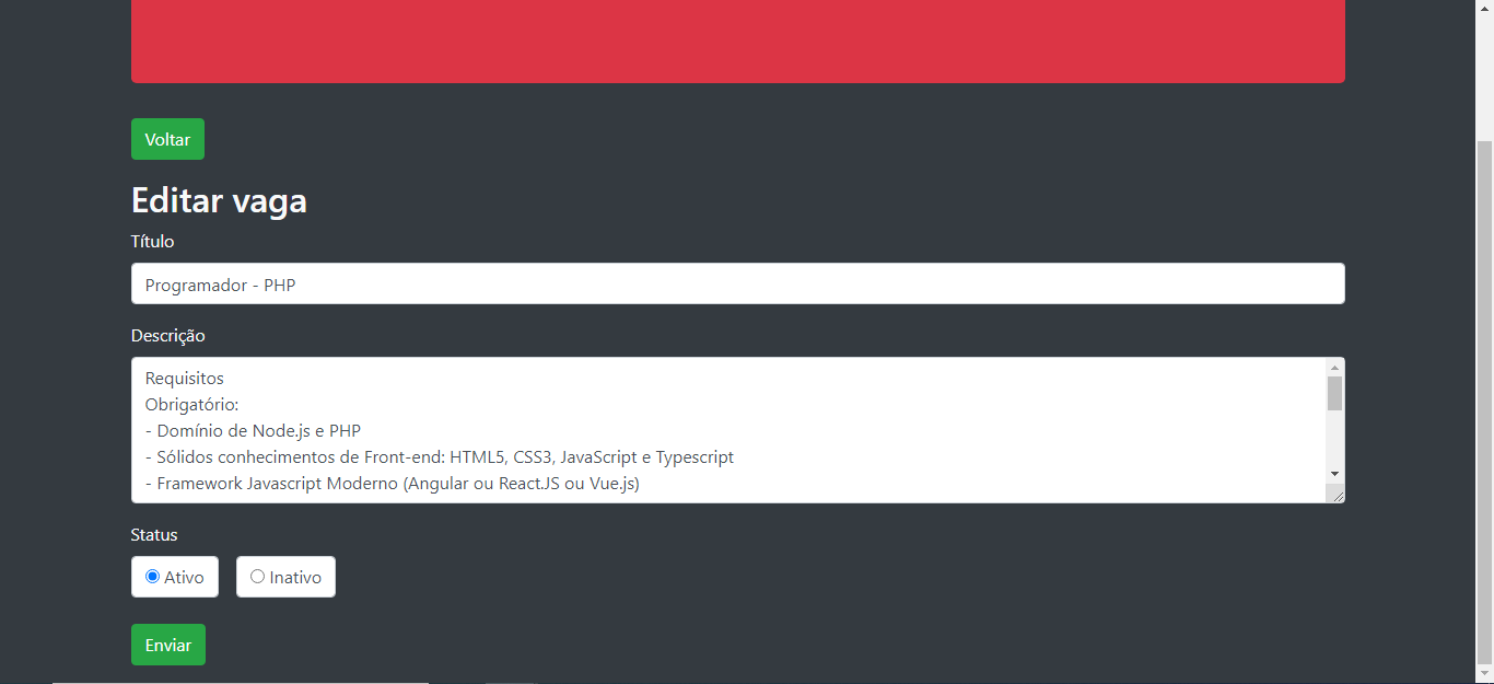 GitHub - PauloMoraiiis/vagas: Crud para site de vagas de emprego