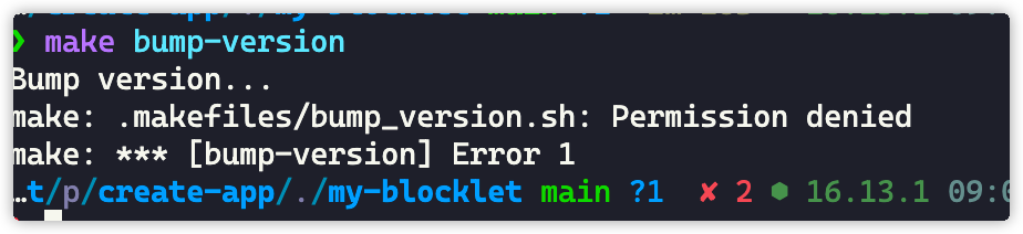 create-blocklet v0.4.0 及以后的版本创建的 blocklet 调用 bump-version 命令会出现权限问题 · Issue #127 · blocklet ...