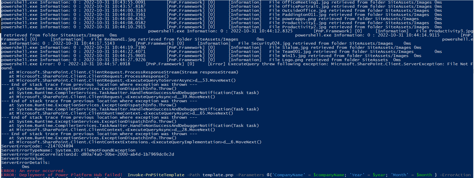 [power Platform Communication Site Template] Issue Title · Issue 4082 · Microsoft Coe Starter