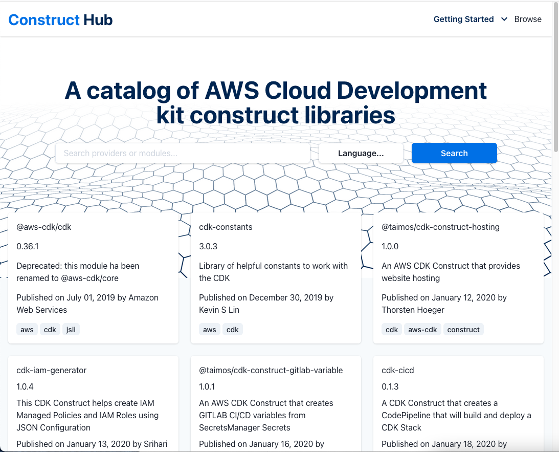 Implement Home Page · Issue #56 · cdklabs/construct-hub-webapp · GitHub