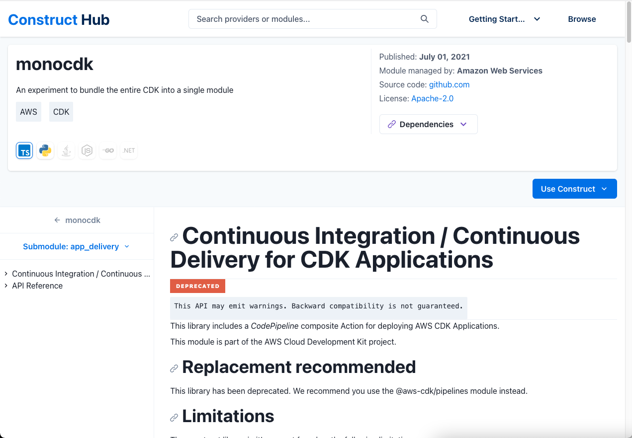 feat: responsive header by gabewomble · Pull Request #180 · cdklabs/construct-hub-webapp · GitHub