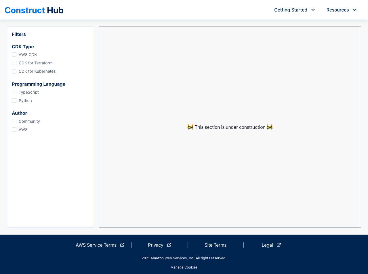 Scaffold New Search Page · Issue 413 · Cdklabs Construct Hub Webapp · Github