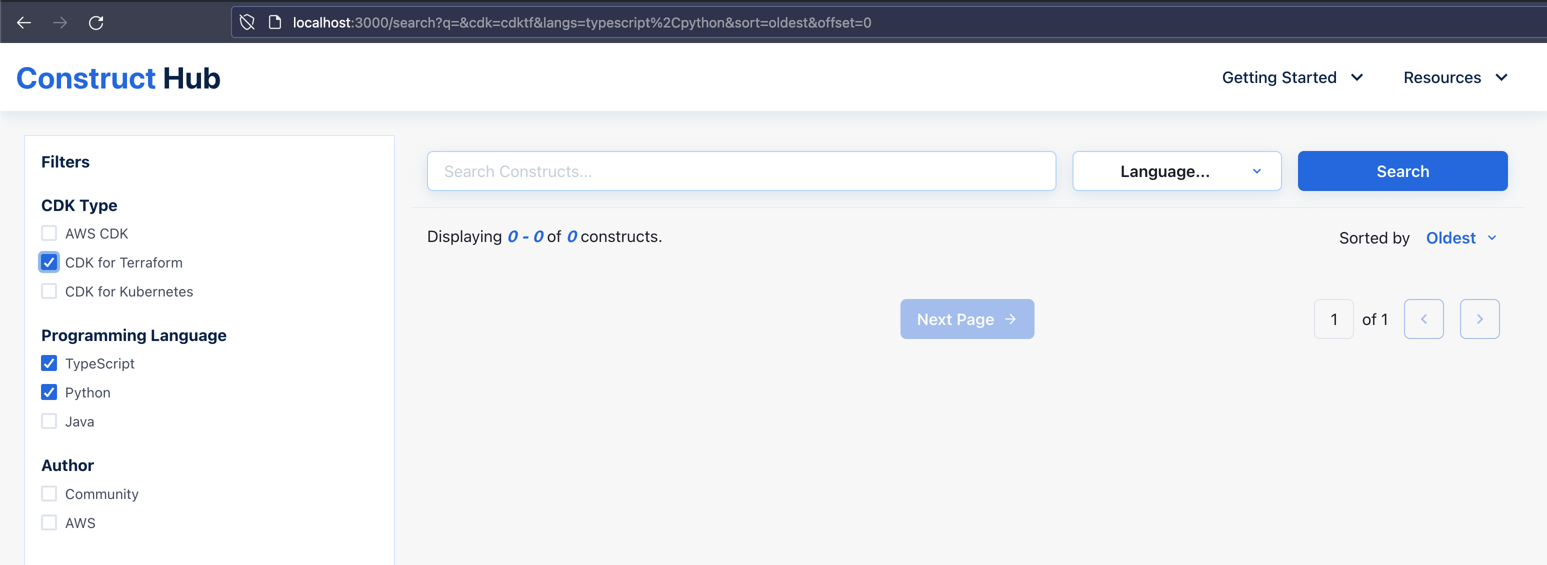 Implement Search Sort Option · Issue 399 · Cdklabsconstruct Hub Webapp · Github 
