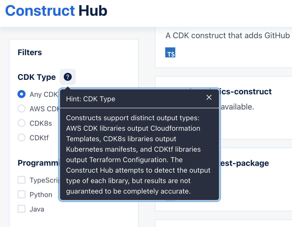 Responsive UI: Search Page · Issue #444 · cdklabs/construct-hub-webapp · GitHub