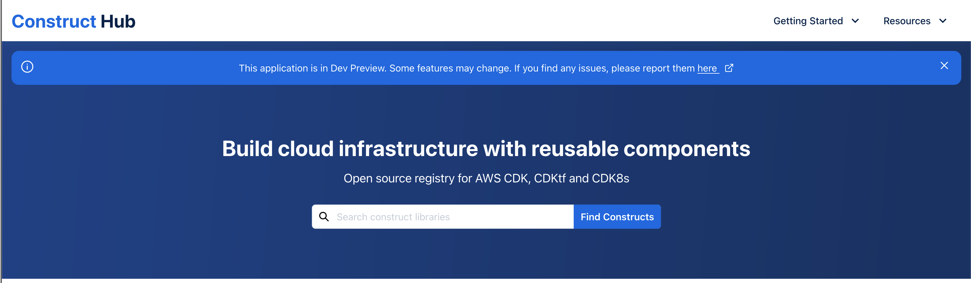 chore: add dev preview banner to new pages by gabewomble · Pull Request #545 · cdklabs/construct ...