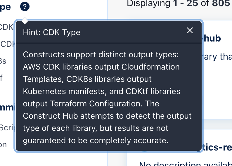 Review: Search Page · Issue #600 · cdklabs/construct-hub-webapp · GitHub