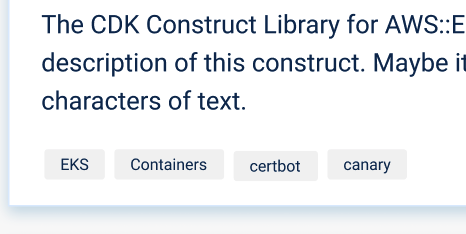 Review: Tags / Keywords · Issue #601 · cdklabs/construct-hub-webapp · GitHub