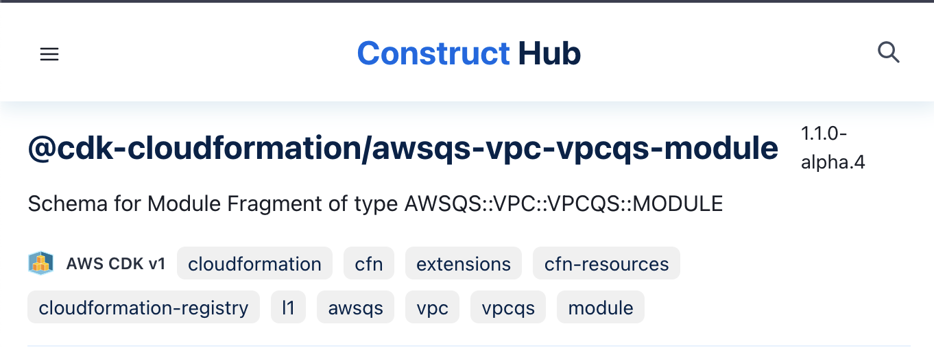 Missing keywords for some packages · Issue #538 · cdklabs/construct-hub · GitHub