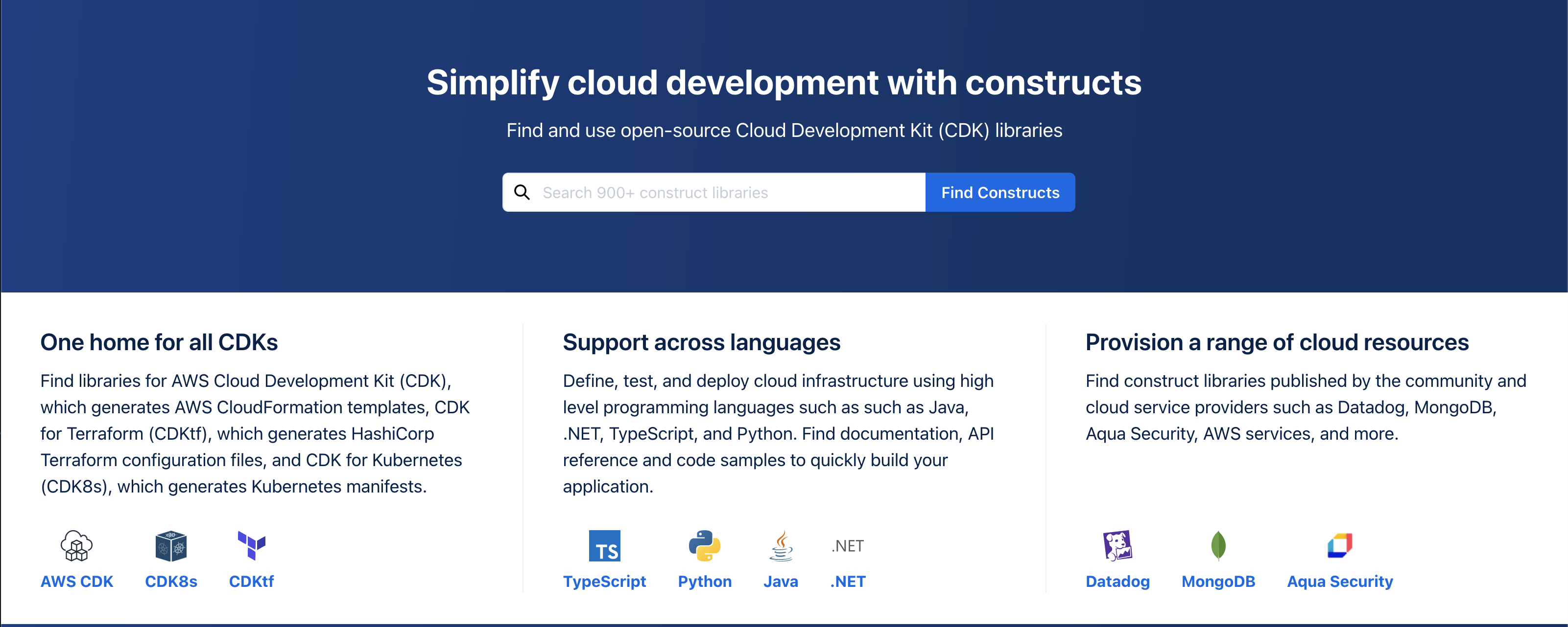 chore: merge from dev by Chriscbr · Pull Request #806 · cdklabs/construct-hub-webapp · GitHub