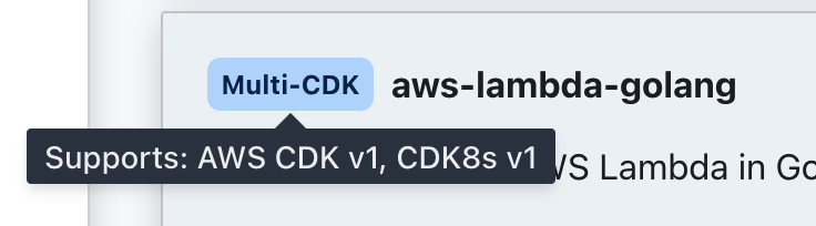 Support Multiple Cdk Types In Package Metadata · Issue 900 · Cdklabsconstruct Hub Webapp · Github 0917
