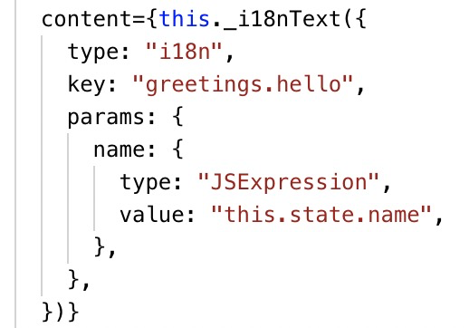 出码缺乏对于 i18n 数据的 params 的处理，变量替换也有问题 · Issue #288 · alibaba/lowcode-engine · GitHub