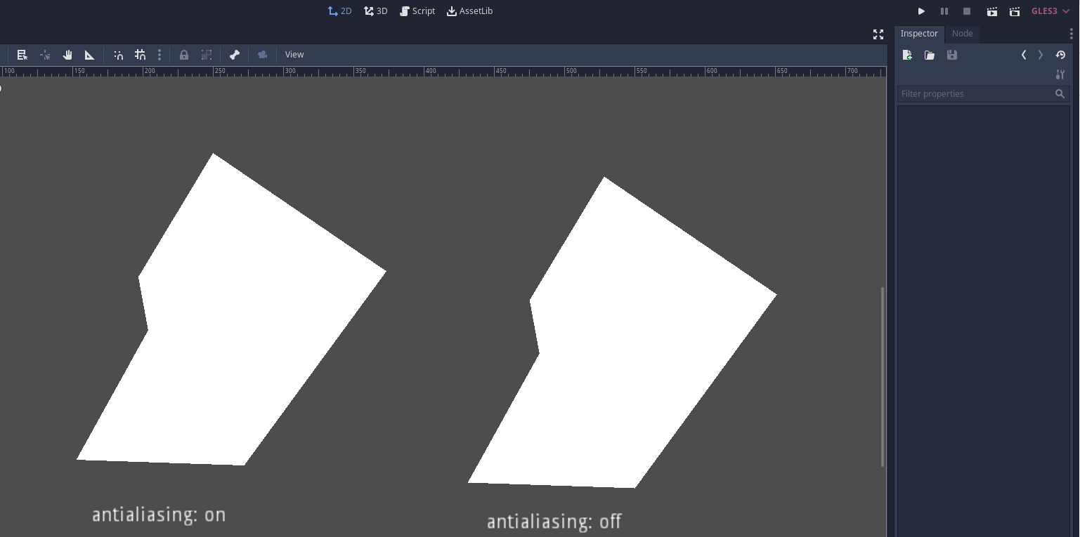 Polygon2D antialiasing not working with GLES3 renderer · Issue #41646 · godotengine/godot · GitHub