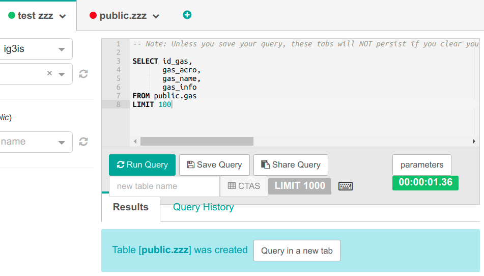 CTAS executed but resulting table not created · Issue #8362 · apache/superset · GitHub