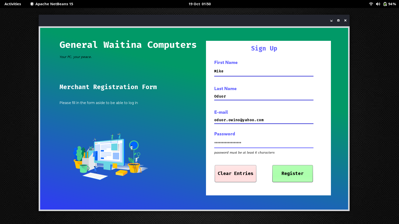 GitHub - ohmed/Registration-Form-with-KGradient-Panel-Java
