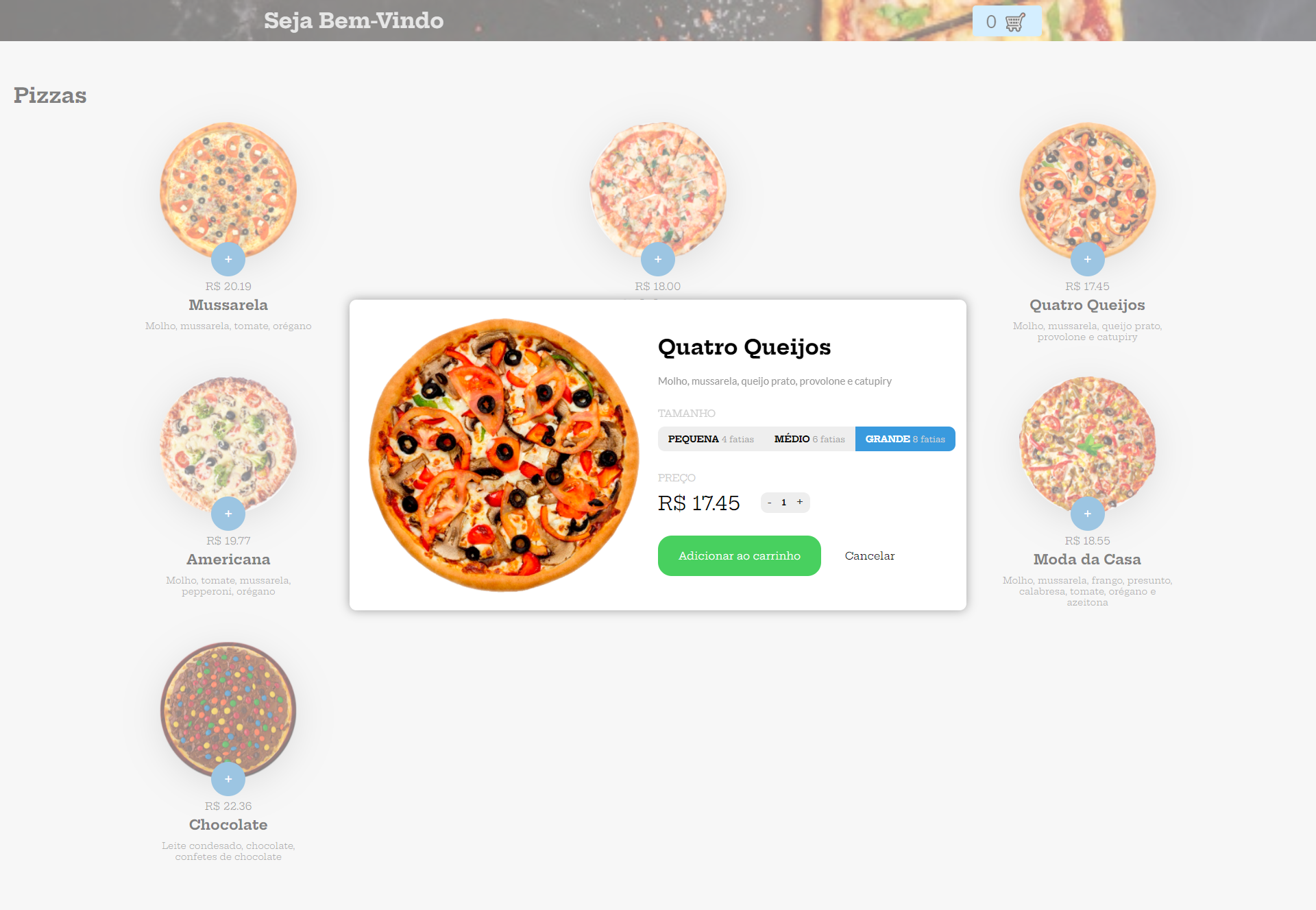 Github Fernandoborelprojeto Pizzaria Projeto De Uma Pizzaria Com Html Css And Javascript