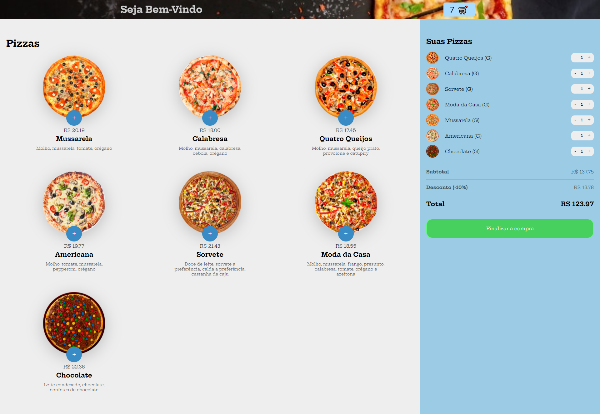 GitHub - fernandoborel/projeto-pizzaria: Projeto de uma pizzaria com ...