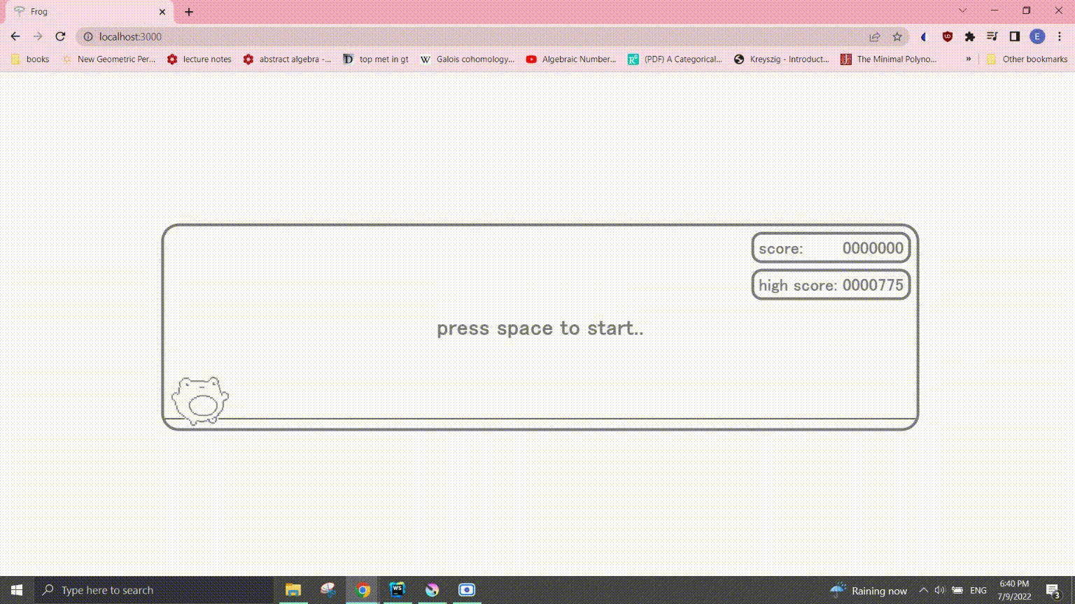 GitHub - dual-ity/react_dino_game_clone_with_frogs