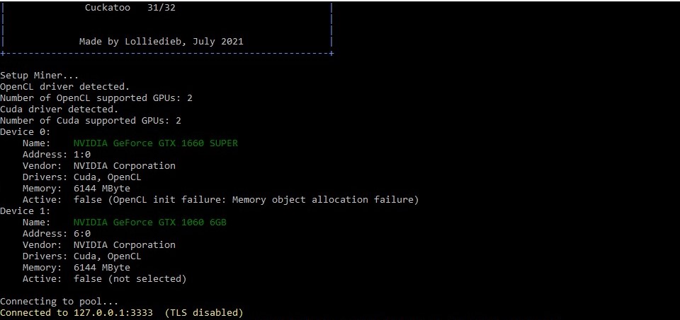 NVIDIA GPU not working · Issue #663 · Lolliedieb/lolMiner-releases · GitHub