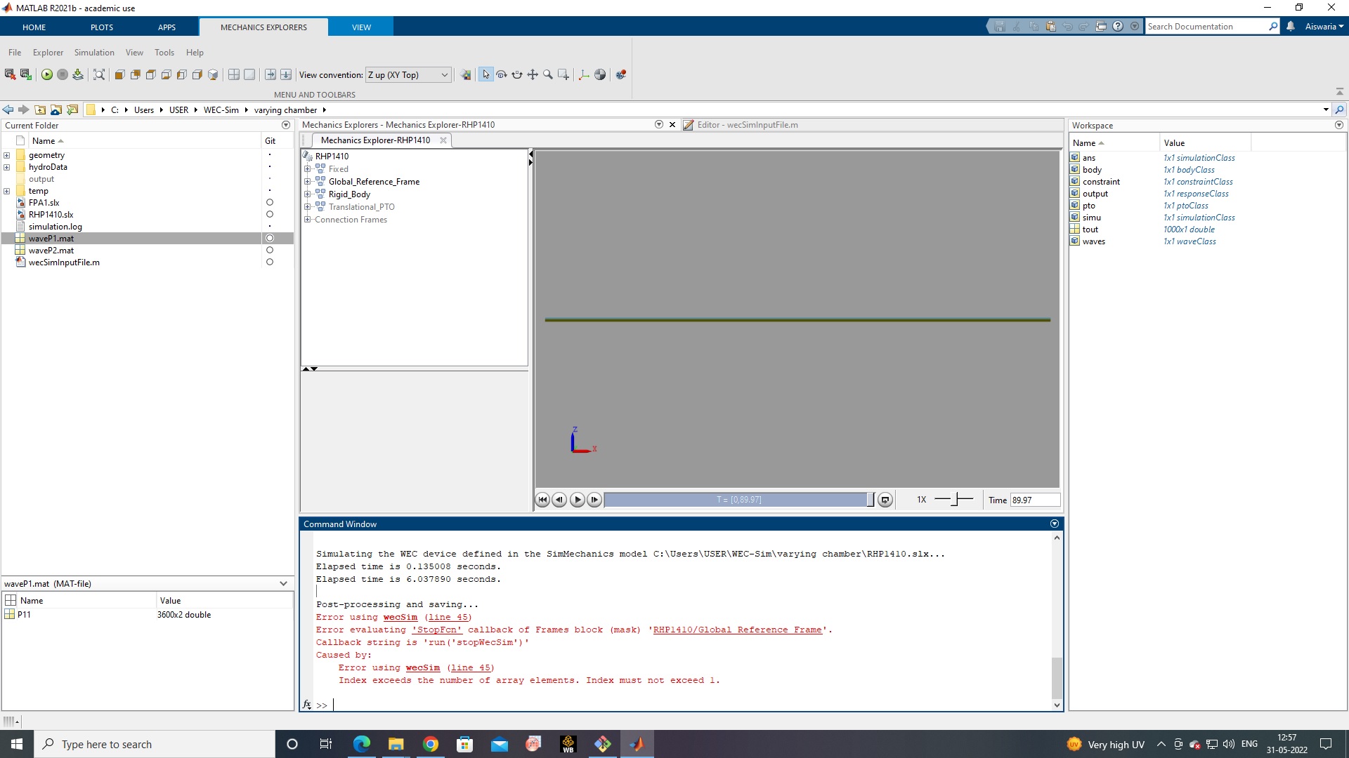 [Theory or Implementation] Running WEC-Sim and using elevationImport · Issue #873 · WEC-Sim/WEC ...